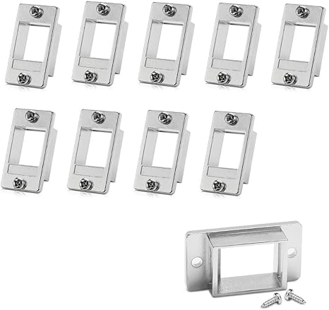 kwmobile Keystone Module Mounting Brackets (Pack of 10) - Snap-In ...
