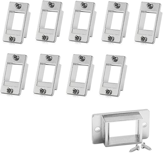 kwmobile Keystone Module Mounting Brackets (Pack of 10) - Snap-In ...