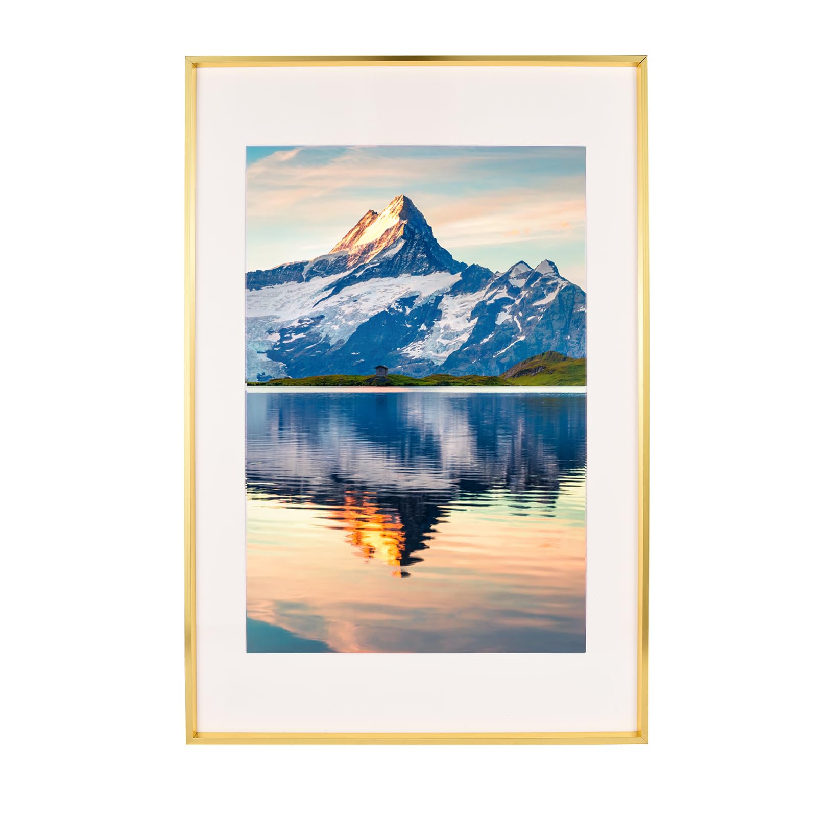 Amazon.com - wyooxoo 16x24 Frame Gold, Premium Metal 16x24 Poster Frame ...