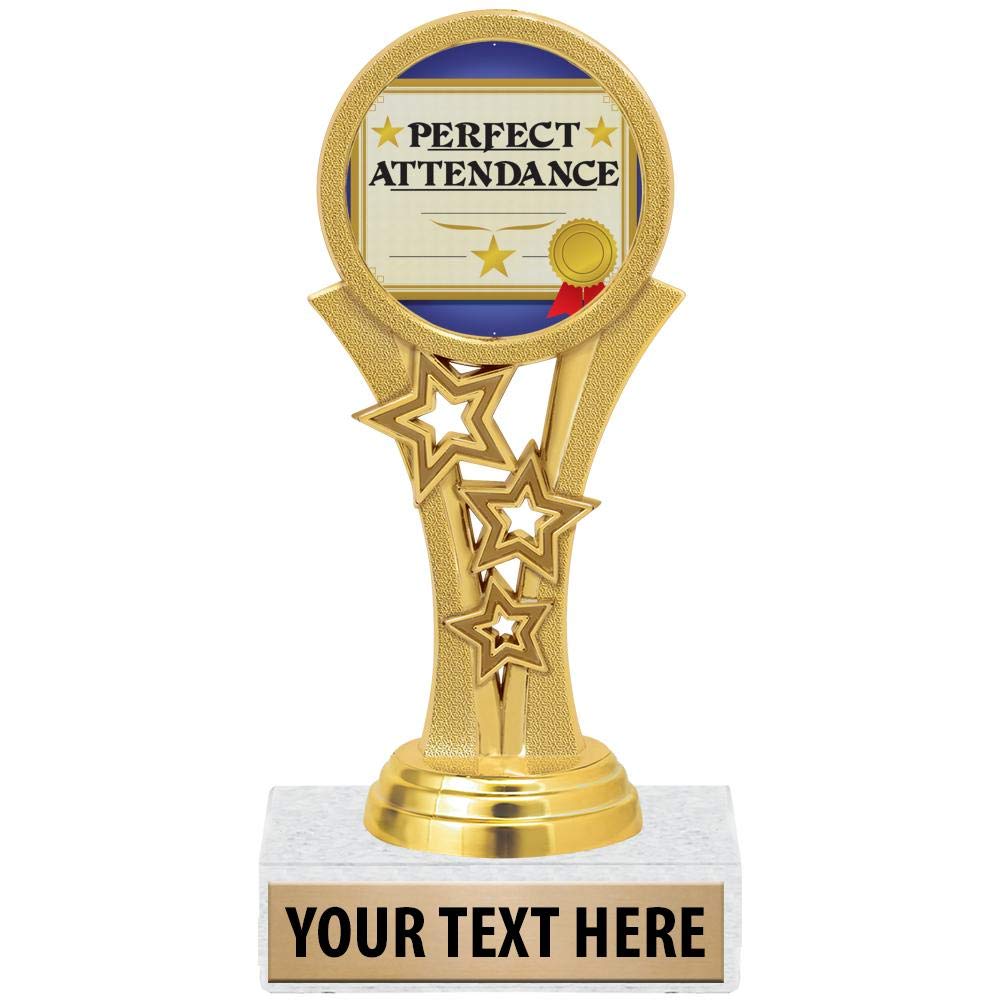 Amazon.com : Crown Awards Perfect Attendance Trophies, 5 1/2" Starbeam ...