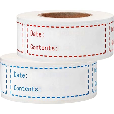 Innoveem Freezer Labels Easy Peel Off - Frozen Food Labels Stickers ...