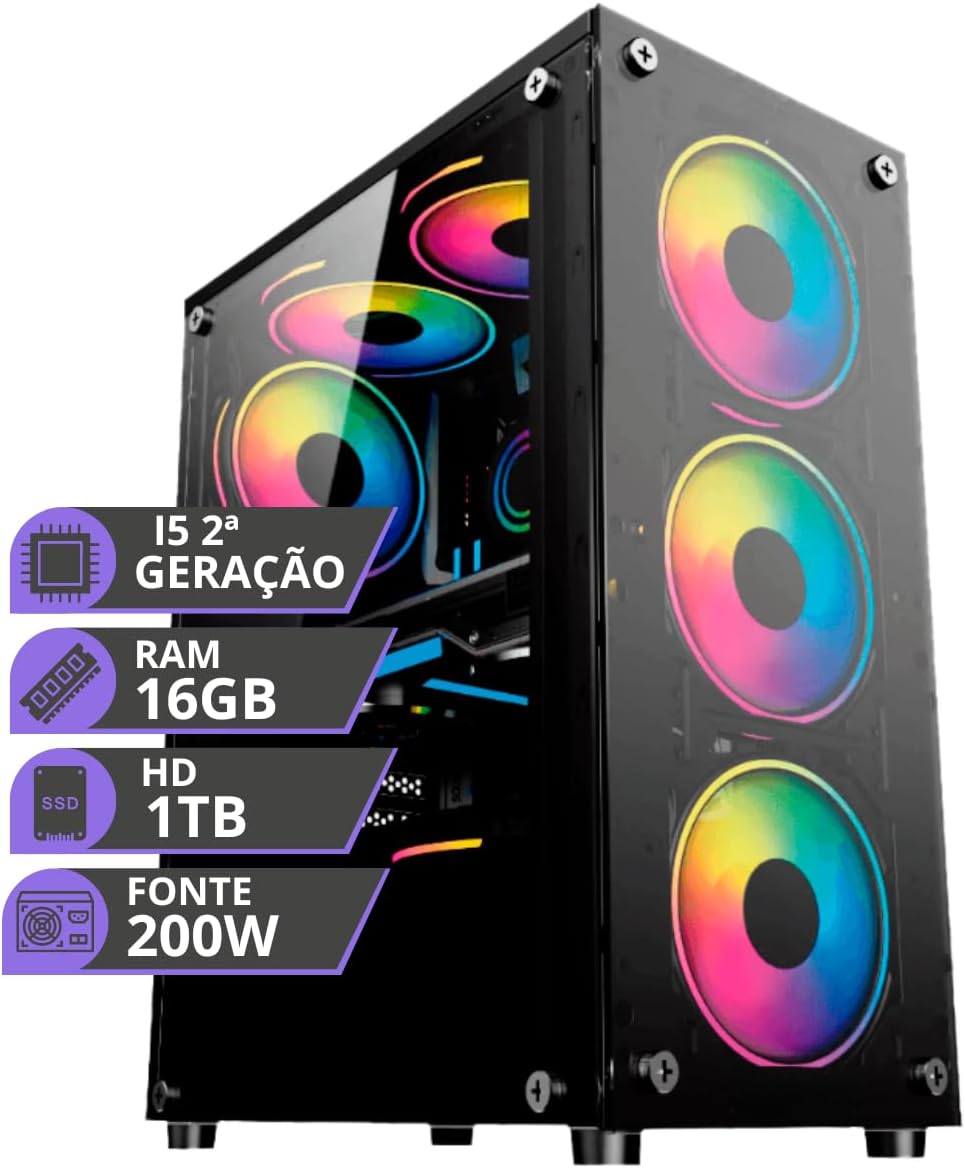Pc Gamer Computador Cpu Intel I5 Hd 1tb Memoria Ram 16gb : Amazon.com ...