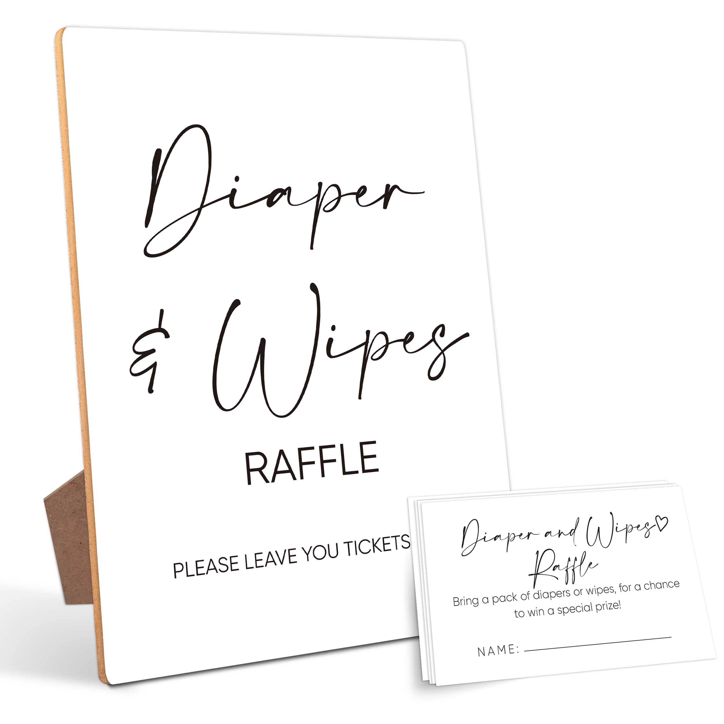 Amazon.com: Diaper And Wipes Raffle Baby Shower Games,Baby Shower ...