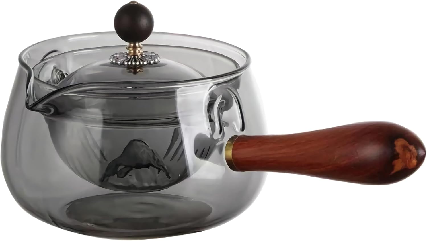 Amazon.com | YALATOOT Glass pot, 16.9oz/500ml,Gongfu Teapot with 360 ...