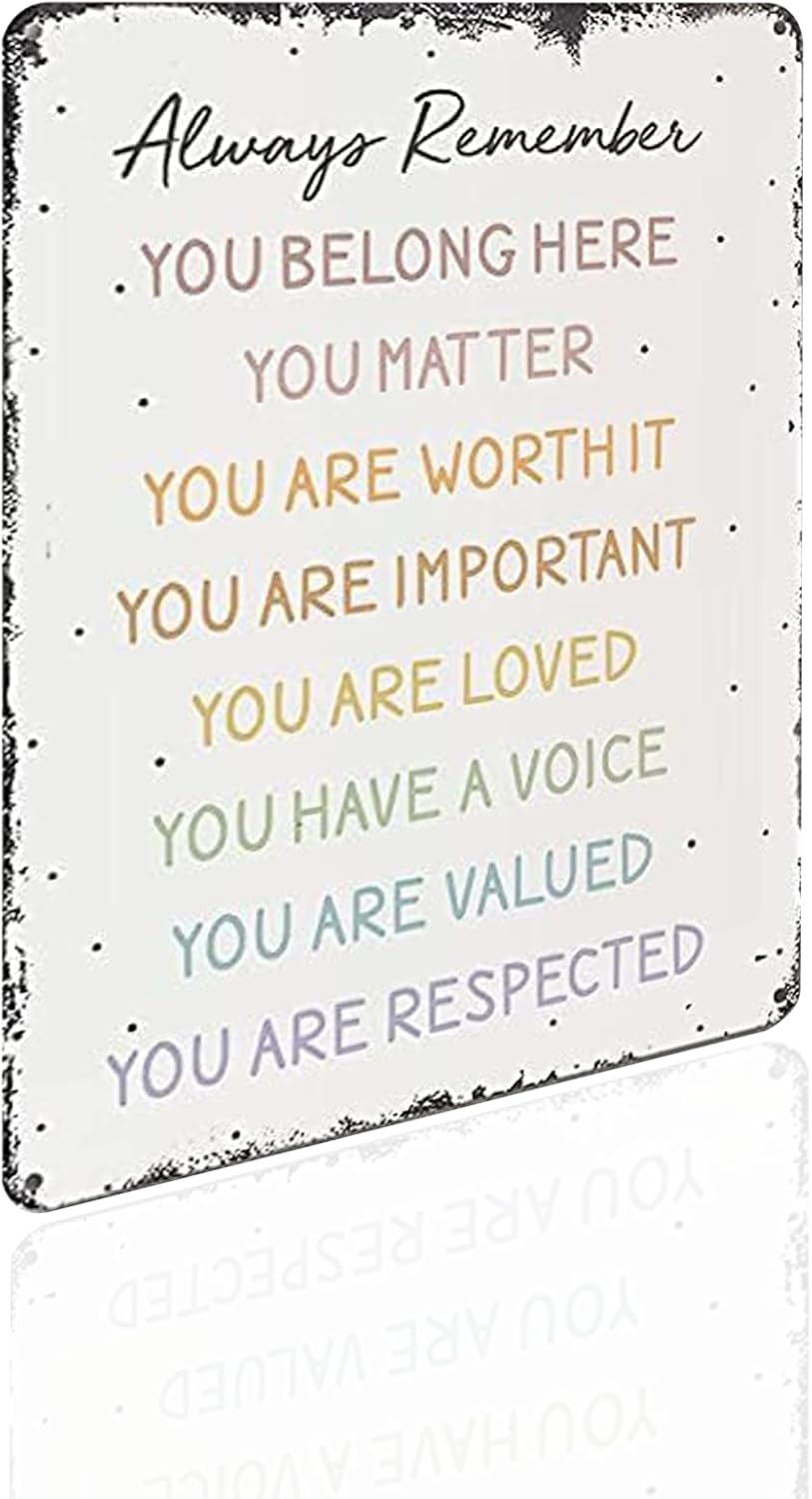 Amazon.com: Always Remember Poster Pastel Rainbow in This Room Sign ...