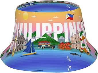 Philippines Flag Bucket Hat Philippines Fisherman Hat Filipino Sun Hats ...
