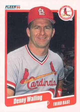 Amazon.com: 1990 Fleer Baseball #263 Denny Walling St. Louis Cardinals ...