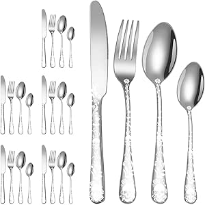Amazon.com | XIAOYU Halloween Skeleton Silverware Set, 24 Piece ...