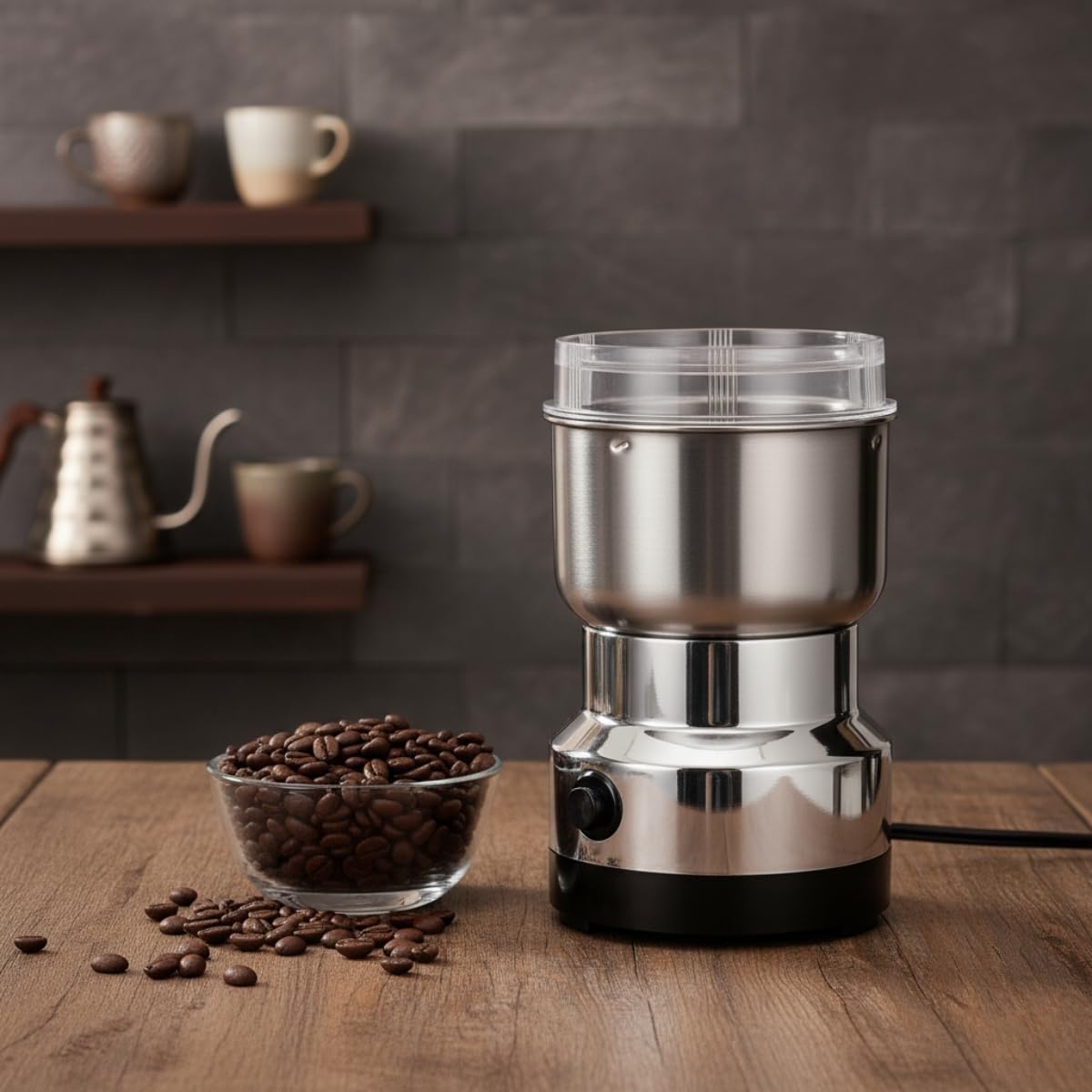 Moedor Triturador de Café Sementes Grãos Elétrico Inox | Amazon.com.br