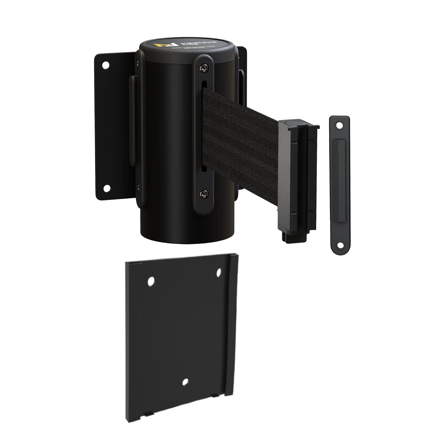 Montour Line WM115 Wall Mounted Retractable Belt Barrier with Standard ...