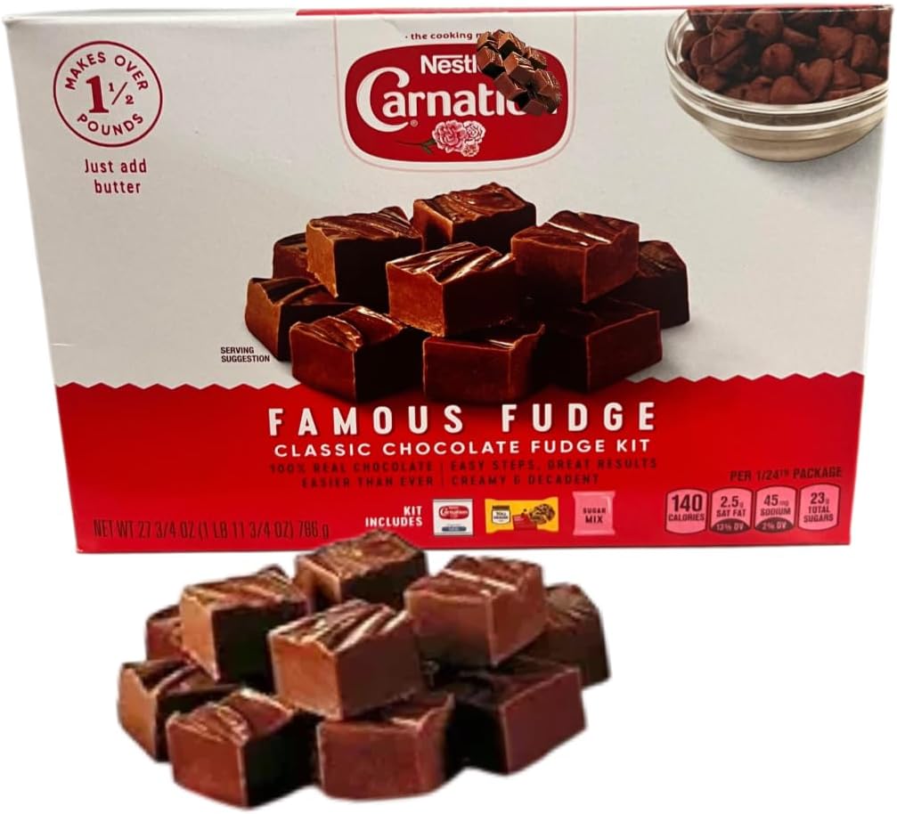 Amazon.com : Carnations Famous Fudge~Kit by Nestles| classic chocolate ...