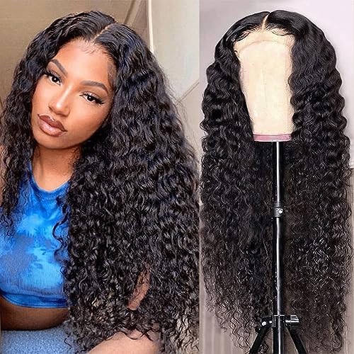 Amazon.com : BASEMMAHER Lace Front Wigs Synthetic Artificial Human Hair ...