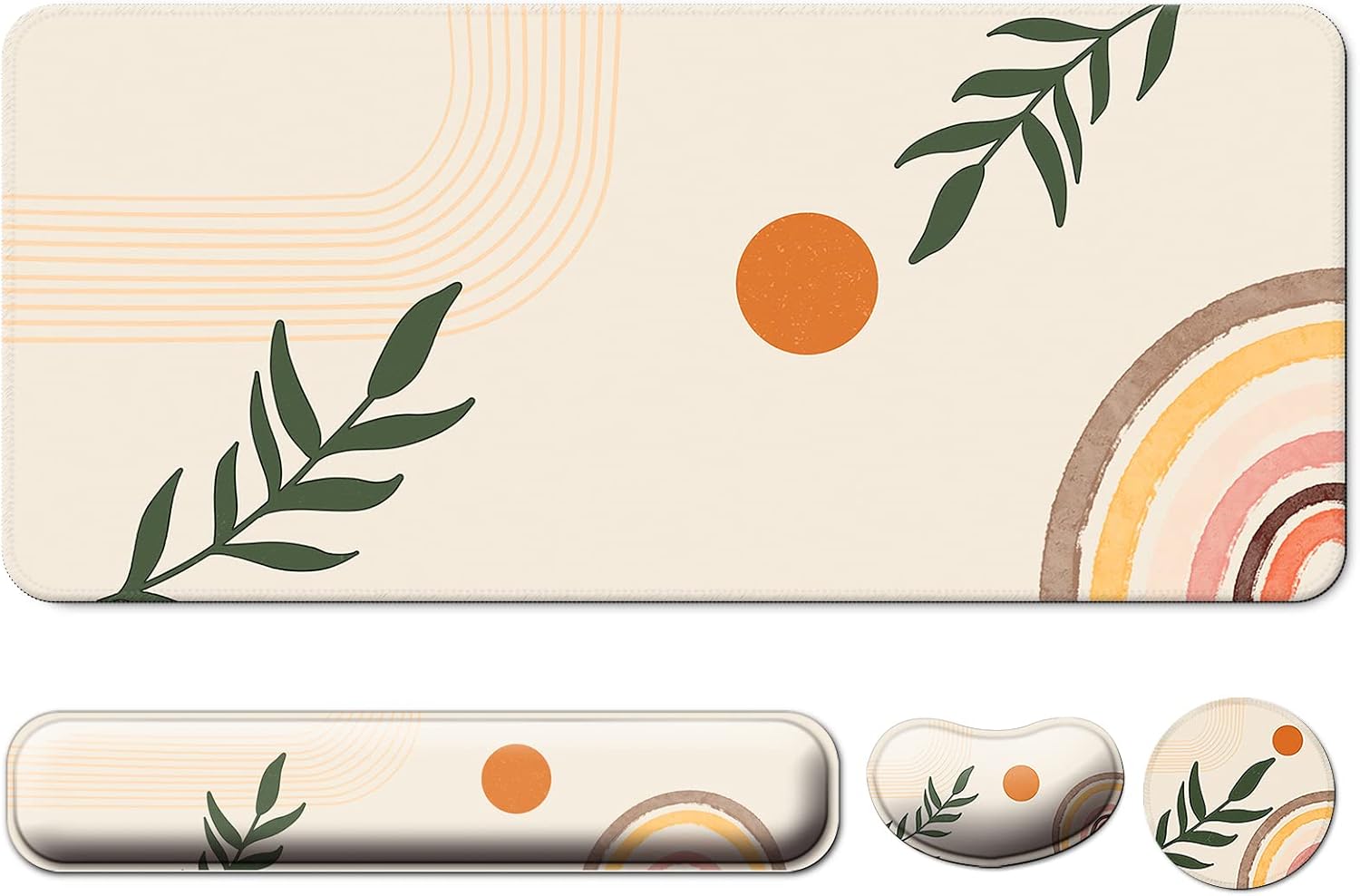 Amazon.com : Keyboard Wrist Rest + Mouse Pad with Wrist Support + Desk ...