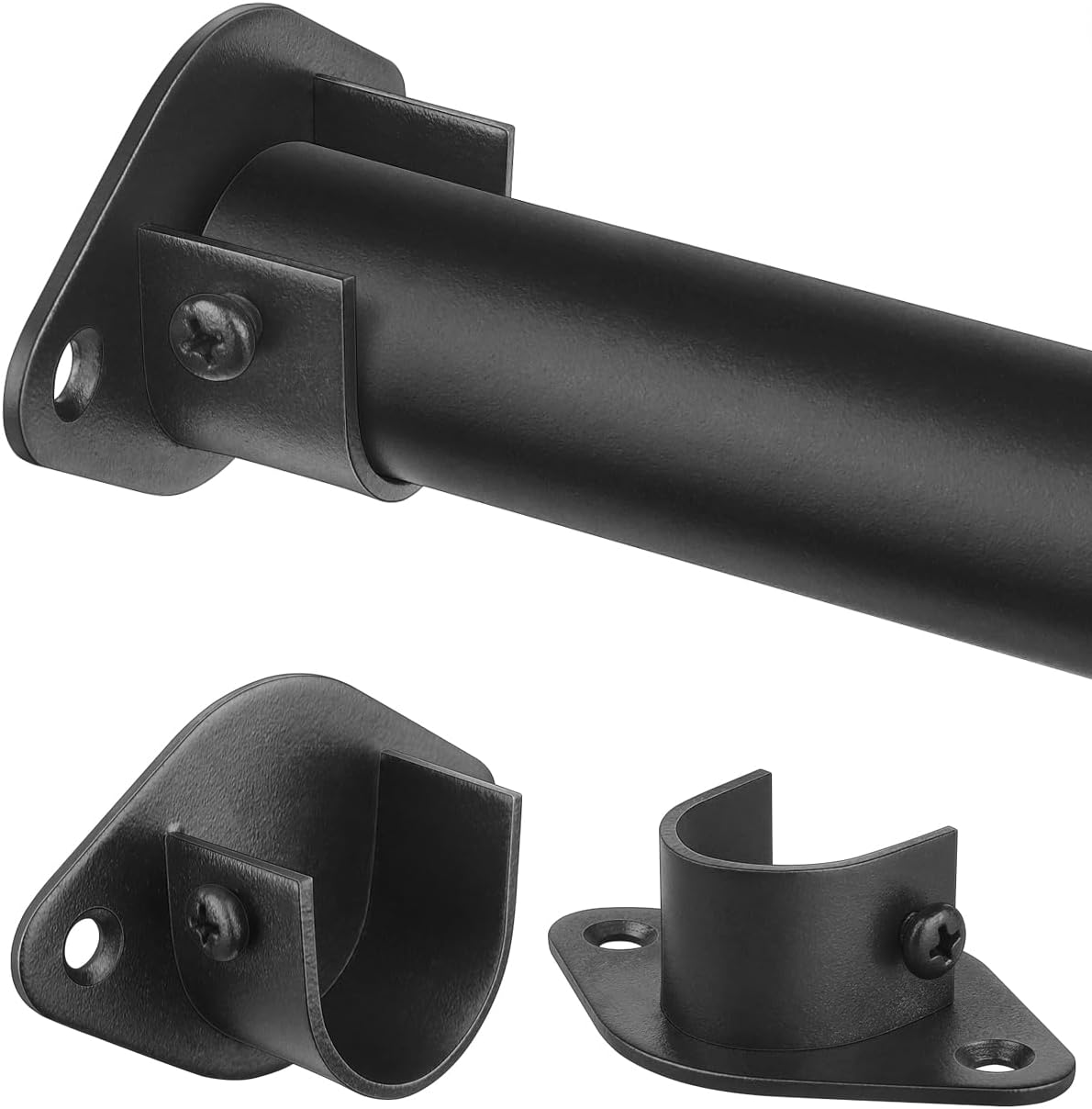 Amazon.com: Closet Rod, 17 to 64 Inch Heavy Duty Adjustable Metal ...