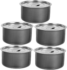 OKUMEYR 5pcs Stainless Steel Steaming Bowls with Lid for Rice and ...