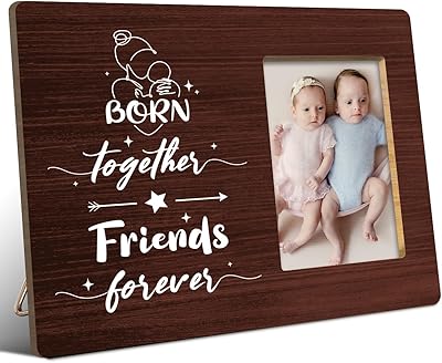 Amazon.com - Itsoly Twin Baby Picture Frame, Gift for Dad Mom Of Twins ...
