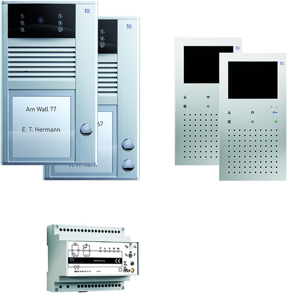 TCS PVC1320-0010 Video Intercom System Set - Amazon.com