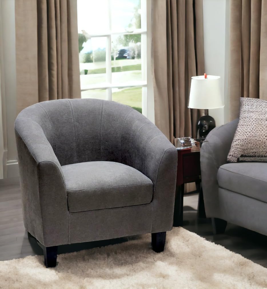 Single Sofa Chair soft Padded seat fabric living room single sofa ...