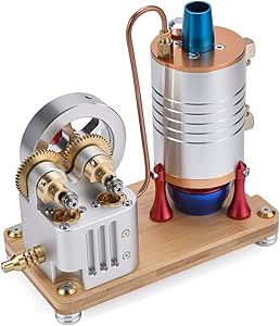 Amazon.com: K007 One-Way Piston Vertical Steam Engine – Large Cylinder ...