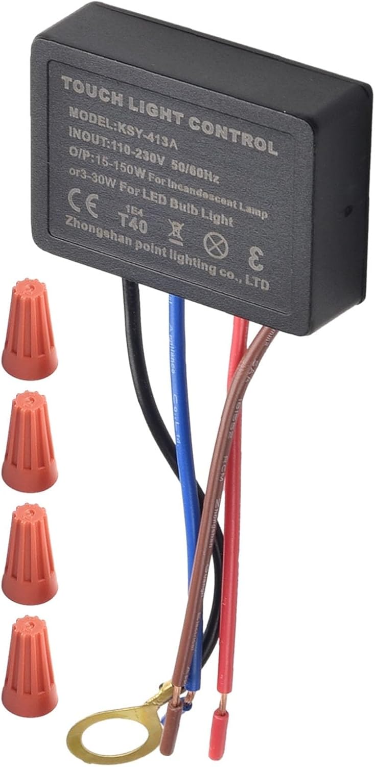 3 Way Touch Sensor Dimmer, Touch Light Switch, Table Lamp Dimmer ...