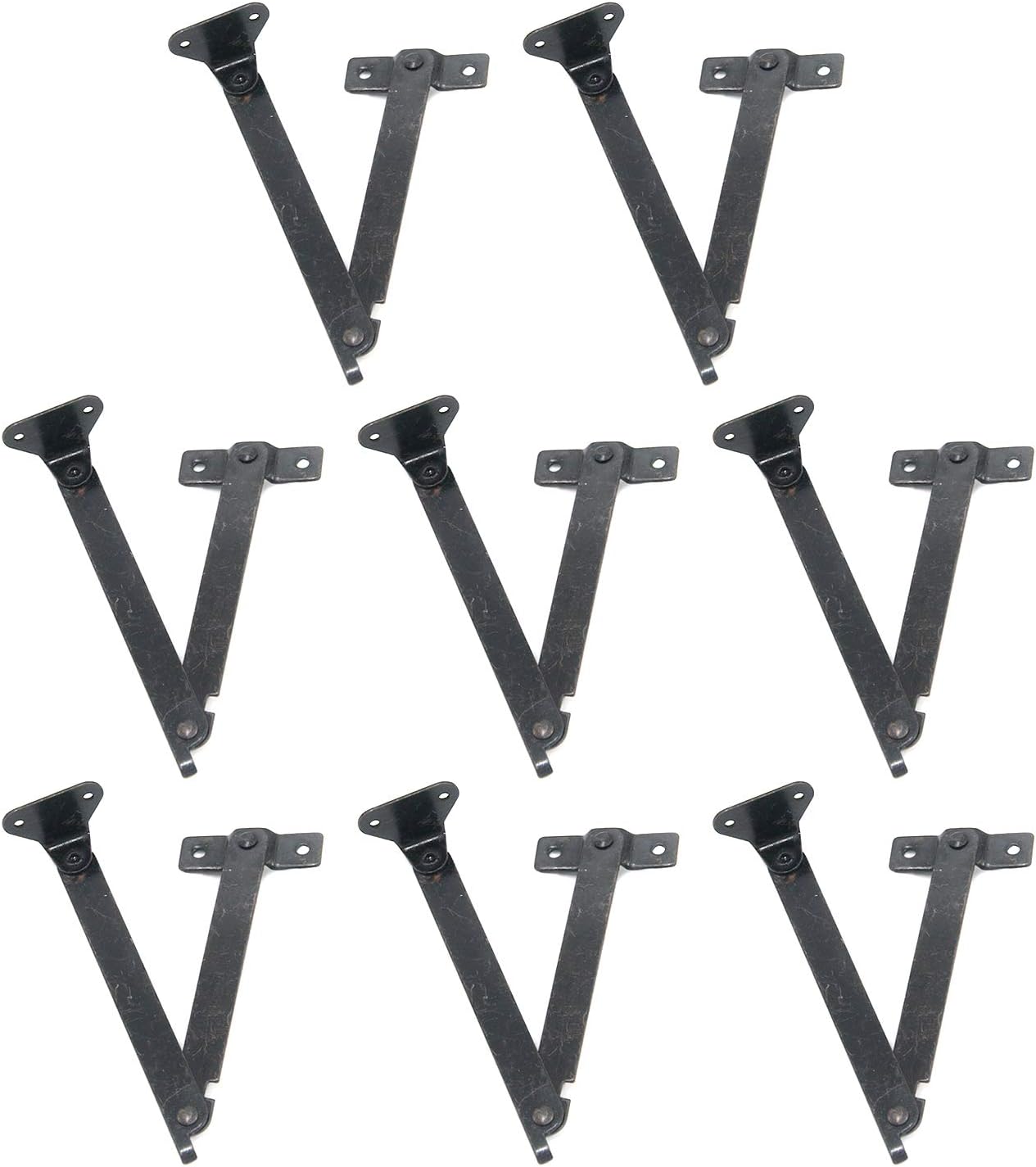 T Tulead Iron Folding Support Lid Stay Hinges Cabinet Support Bracket ...