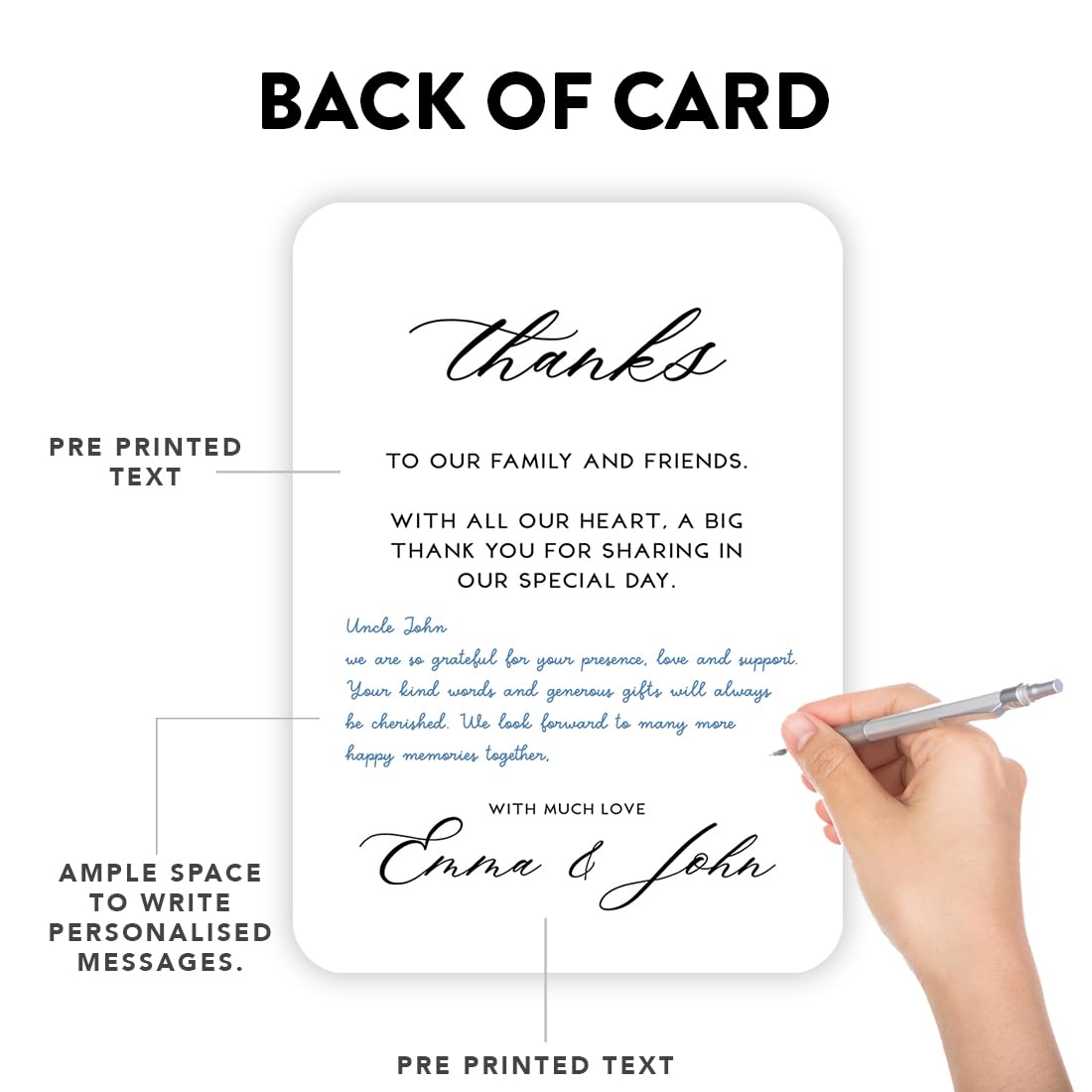 Writing thank you cards after wedding | Honestweddingadvice.com