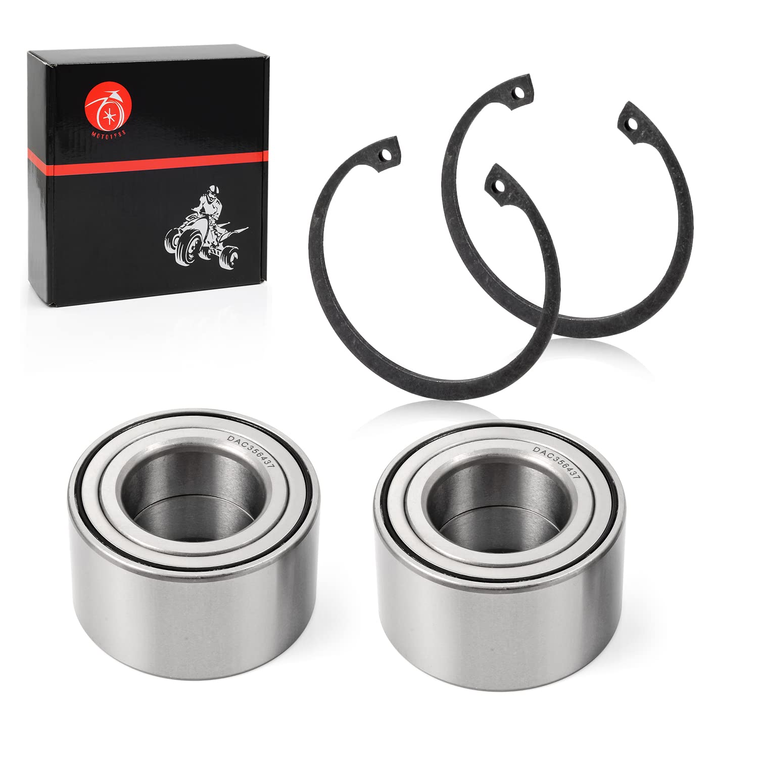 Amazon.com: 2X Front Wheel Bearings 35 * 64 * 37mm Ring Clip for ...