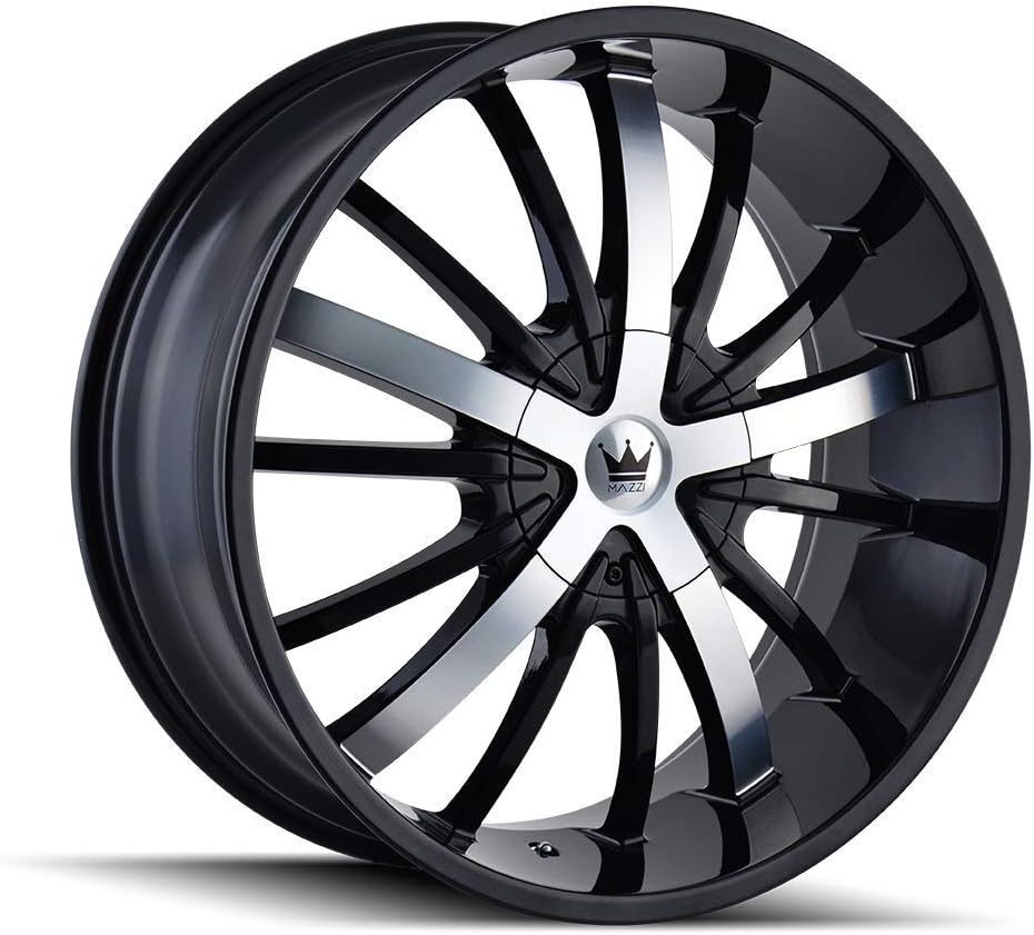 Amazon.com: Mazzi Essence 364 20" Inch 5x4.41 Wheel Rim 20x8.5 Black ...
