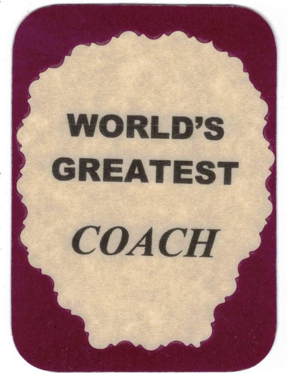 Amazon.com: World's Greatest Coach 3" x 4" Love Note Sports Sayings ...