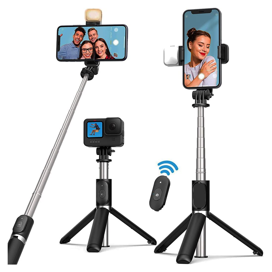 Selfie Stick with Tripod Stand for Mobile Phone 3 in 1 Selfie Stick ...