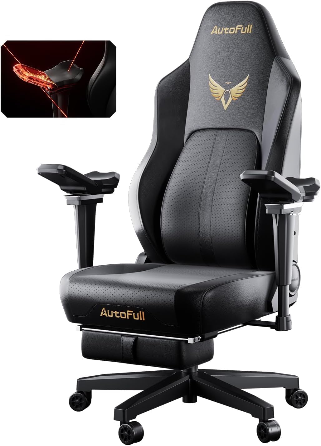 AutoFull M5 Chaise de Gaming Ergonomique avec Soutien Lombaire ...