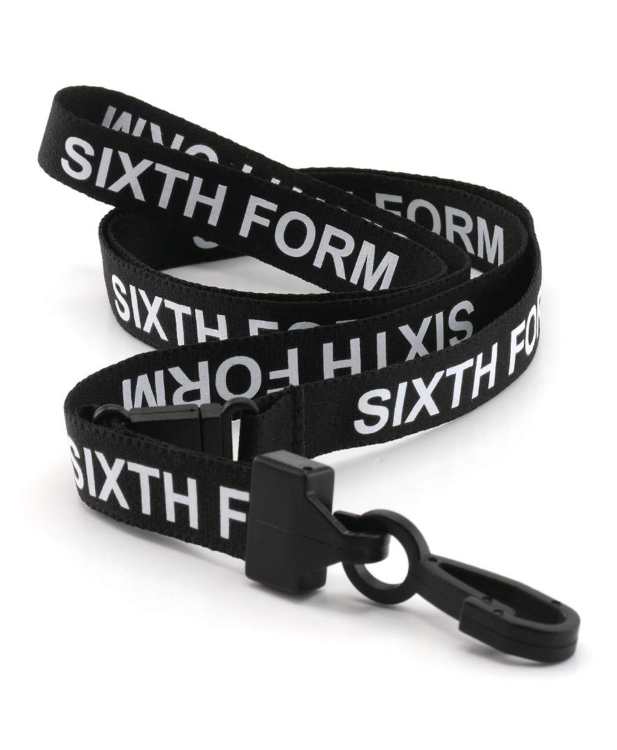 CKB LTD 100x Black Sixth Form 6th School LANYARDS Breakaway Safety ...