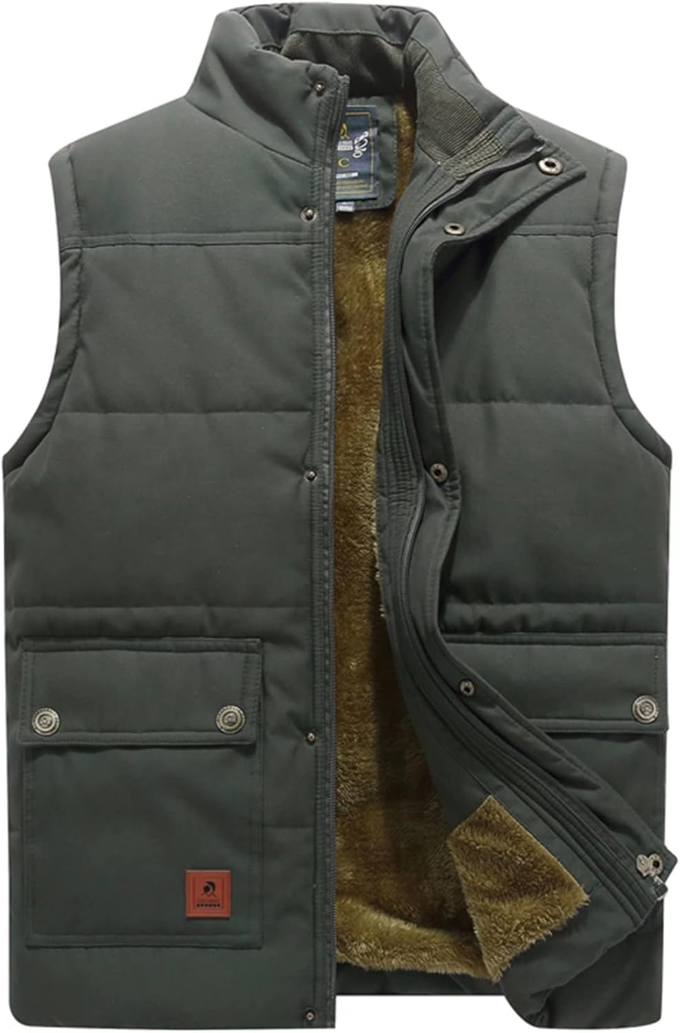 Amazon.com: VtuAOL Men's Outerwear Vest for Men Winter Puffer Vests ...