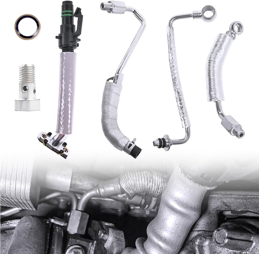 Amazon.com: LEAPTREND 55587854 Engine Turbo Oil Return Drain & Oil Feed ...