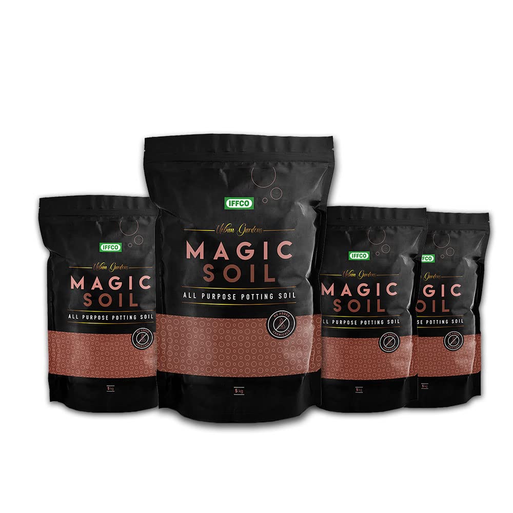 IFFCO Urban Gardens - Magic Soil - 20Kg - Soil Less Potting Mix for ...