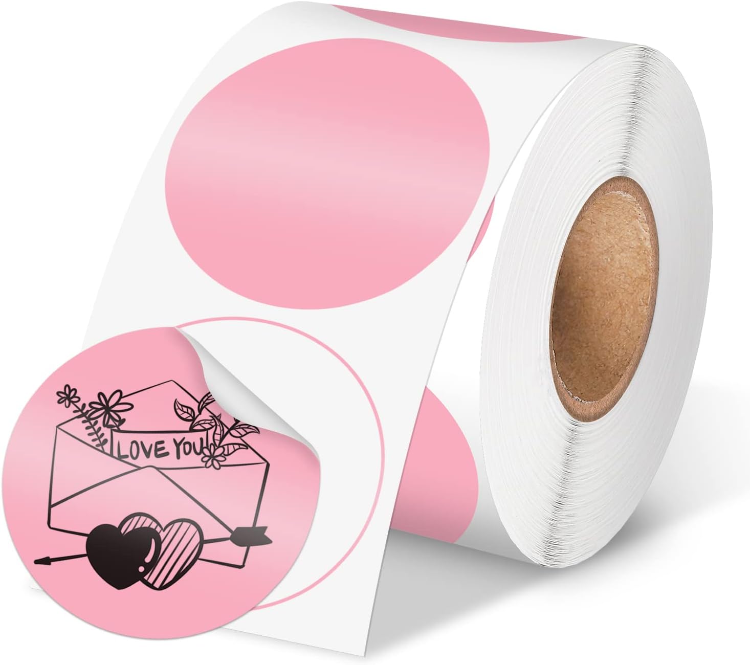 Amazon.com : 2" Pink Circle Thermal Sticker Label- 750 Sheets for Multi ...