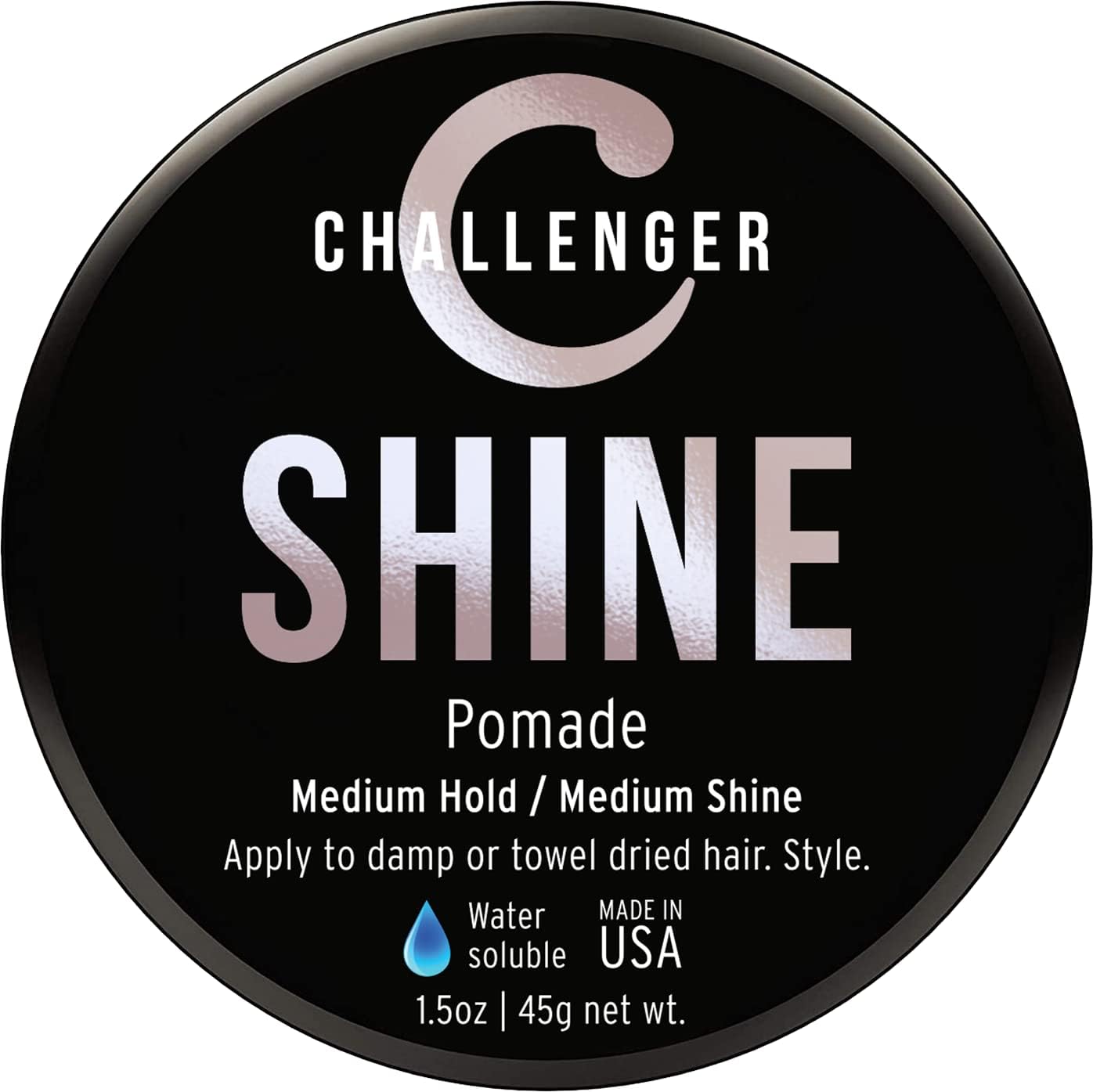 Amazon.com: Challenger Men’s Shine Pomade, 1.5 Ounce | Medium Shine ...