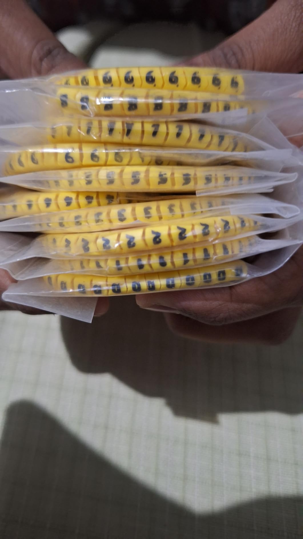 Amazon.in: Buy Care N Touch 0 to 9 Numbers Yellow Flexible PVC Cable ...