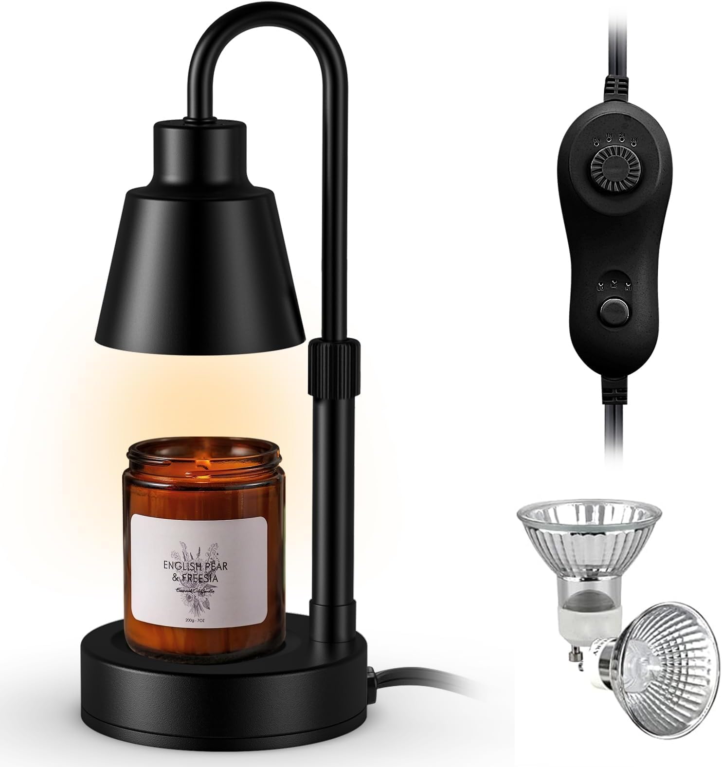 Amazon.com: Candle Warmer Lamp, Wax Warmer Height Adjustable Dimmable ...