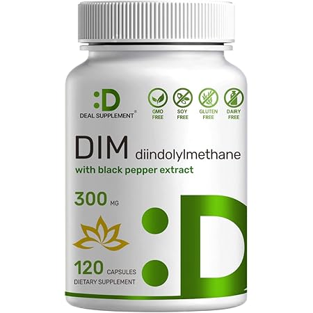Dim Supplement Plus BioPerine Complex 255 mg - Diindolylmethane to ...