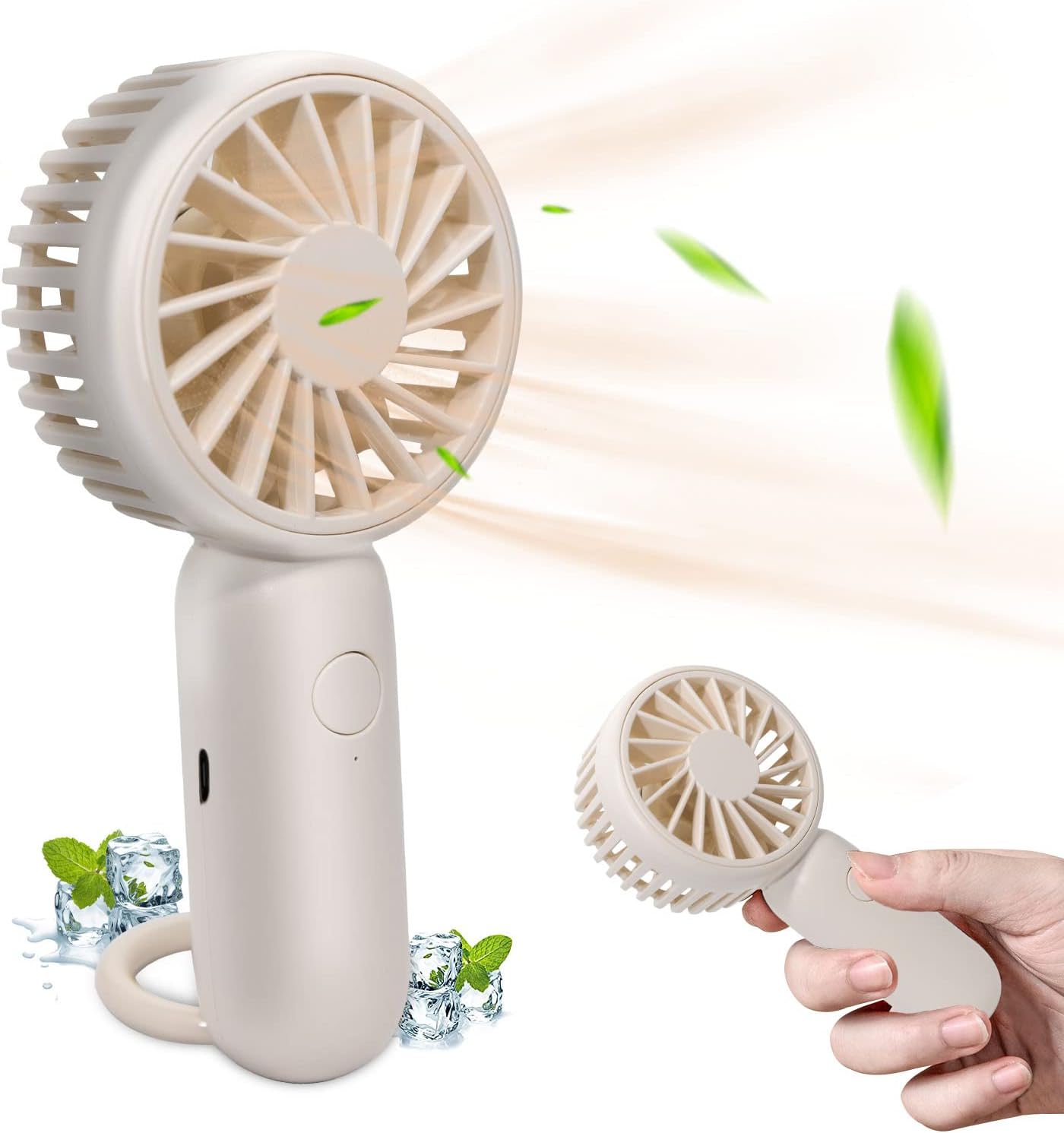 Amazon.com: FINEDAYS Handheld Fan,Personal Rechargeable Hand Fan ...