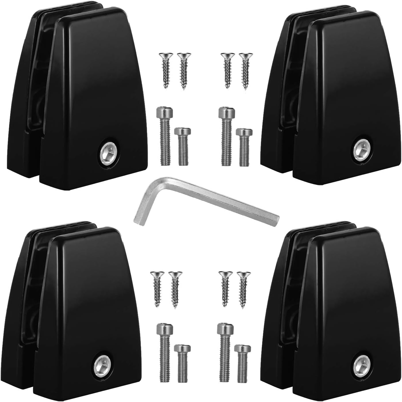 Amazon.com: 4PCS Desk Partition Support Brackets Sneeze Guard Bracket ...
