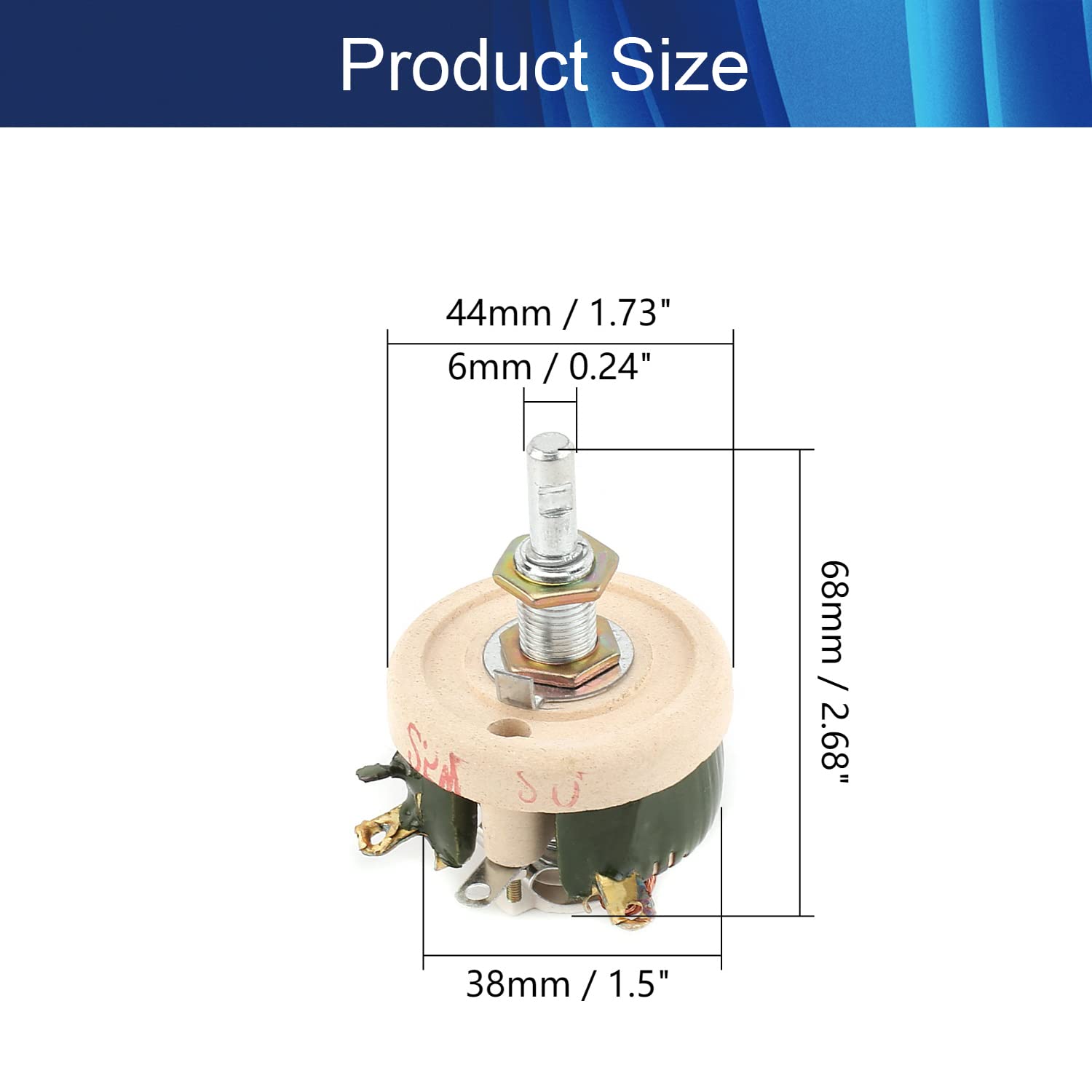 Digital Potentiometer 300 Ohm 200W Wirewound Potentiometer - High Power ...