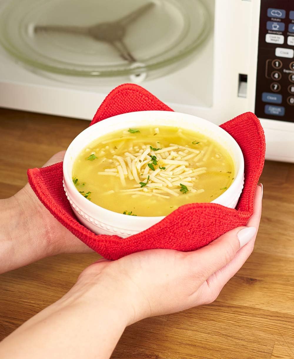 Amazon.com: Microwave Bowl Huggers Warmers for Food Microfiber Heat ...