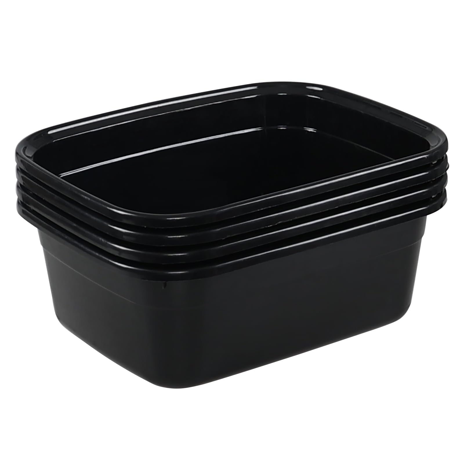 Amazon.com : Xeabia 14 Quart Rectangular Plastic Washing Basins ...