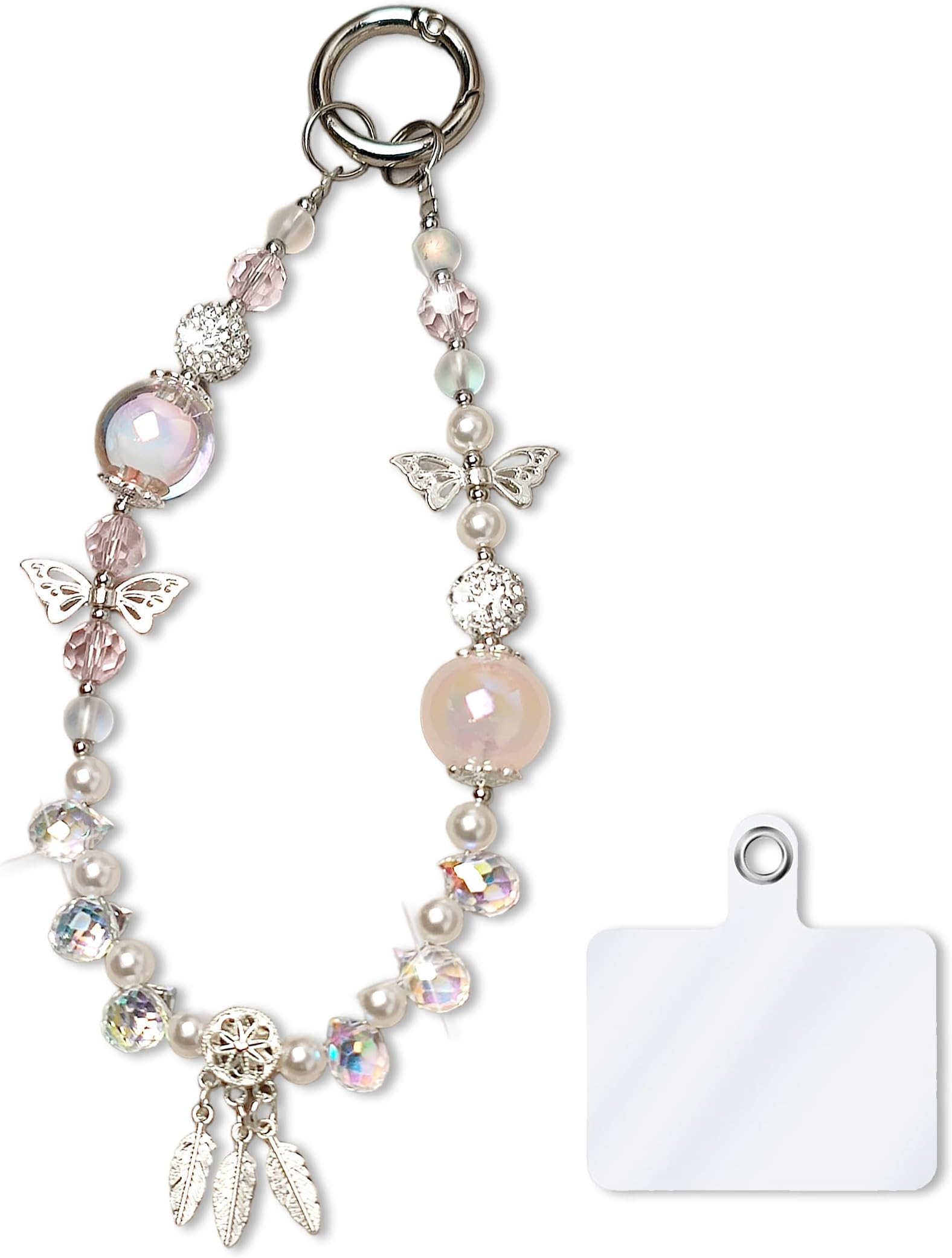 Amazon.com: Landical 2 Pcs Beaded Phone Wrist Straps Anti Lost Wrist ...