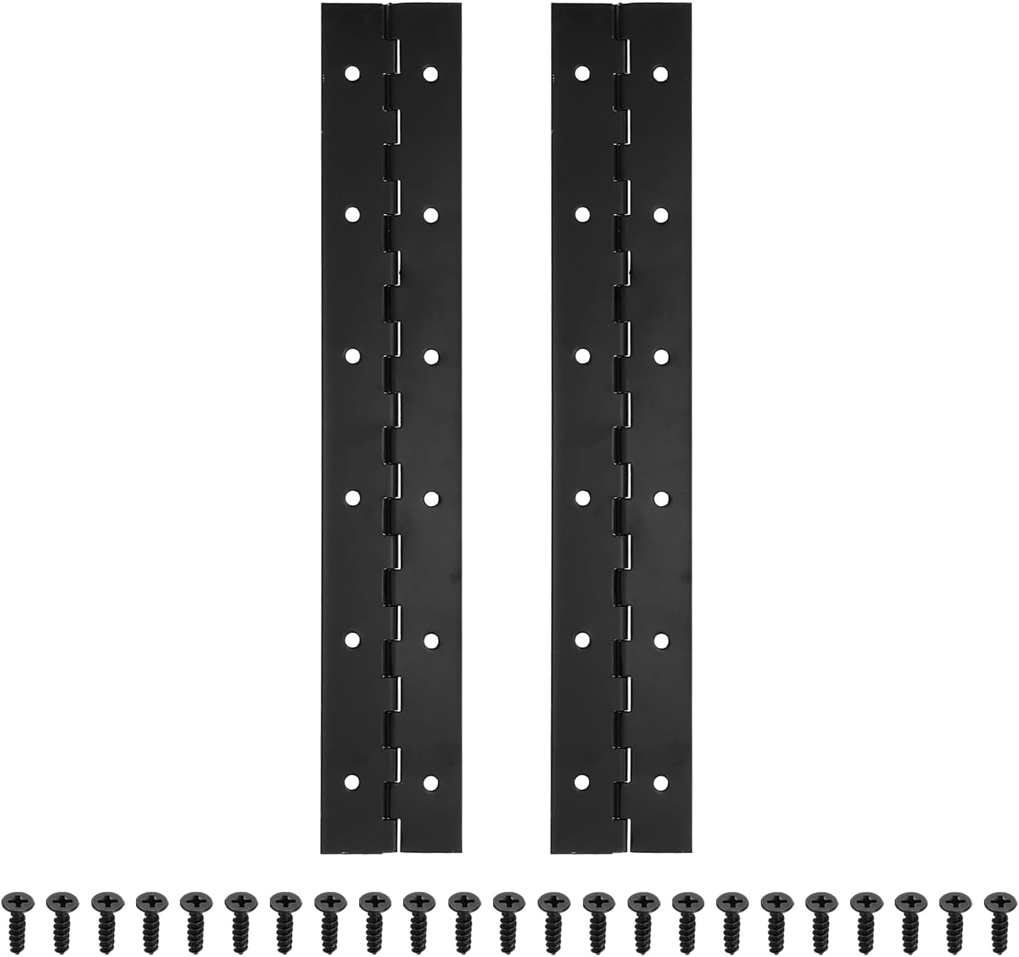 PATIKIL 12x2 Inch Piano Hinge, 2 Pack 304 Stainless Steel Continuous ...