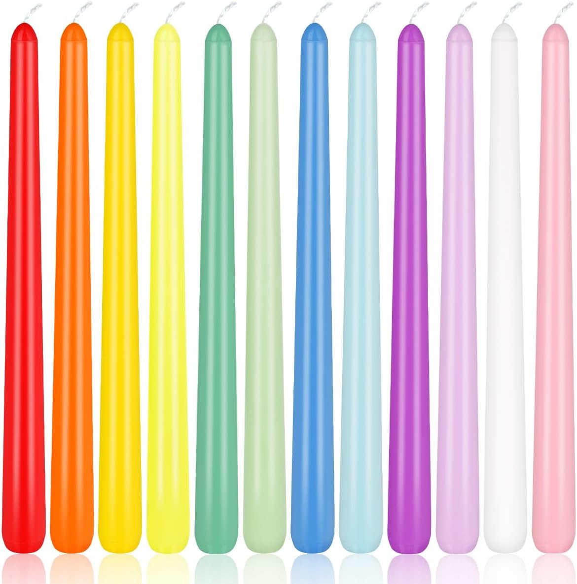 Amazon.com: Threlaco 12 Pcs Easter Dripless Taper Candles 10 Inch Tall ...