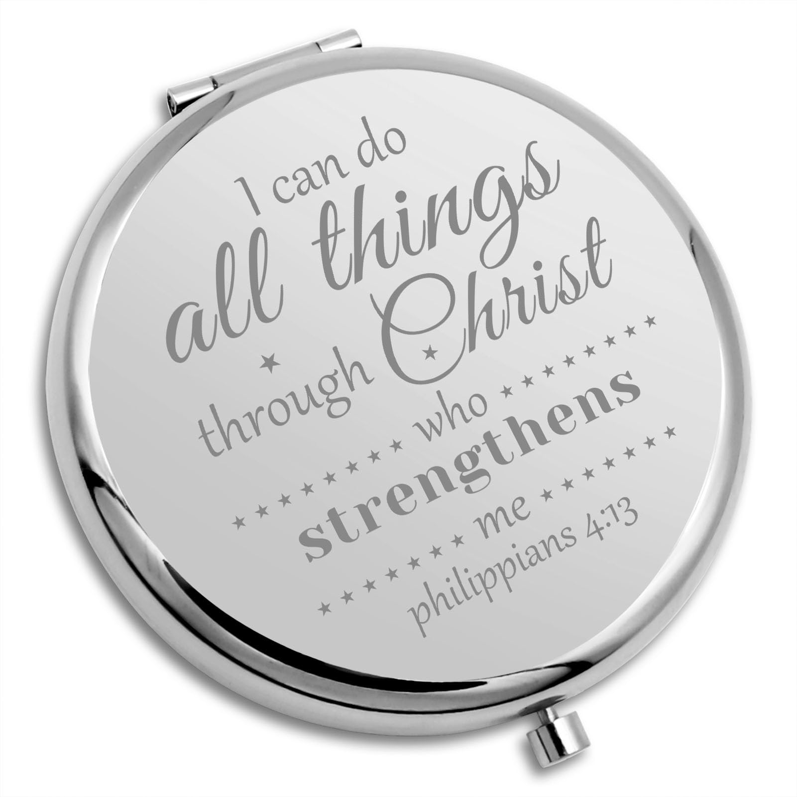 Amazon.com: Christian Encouragement Gifts Compact Makeup Mirror Bible ...