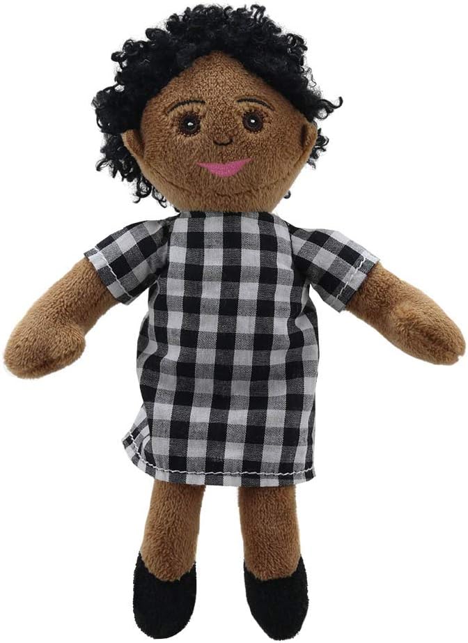 The Puppet Company - Finger Puppet Characters - Mum (Checked Outfit ...